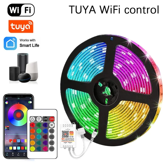 Tuya WiFi LED Strip Smart Live App Control RGB5050 - 5m | HIT.PS