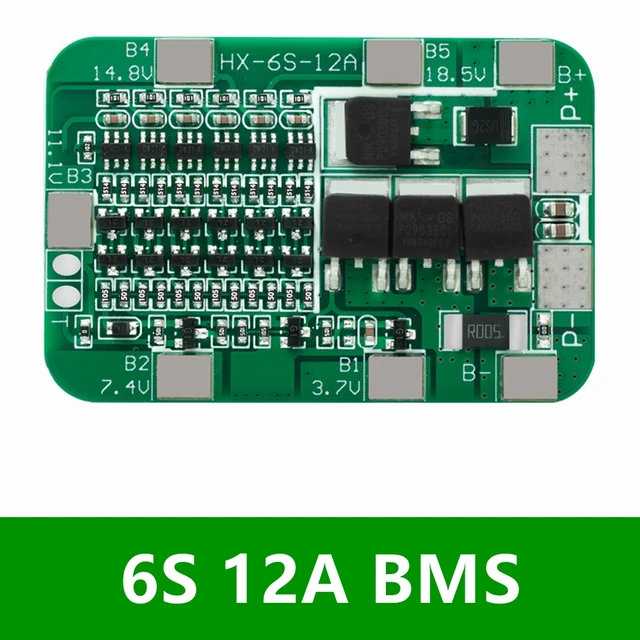 BMS 6S 12A 24V Li-Ion Battery Protection Board | HIT.PS