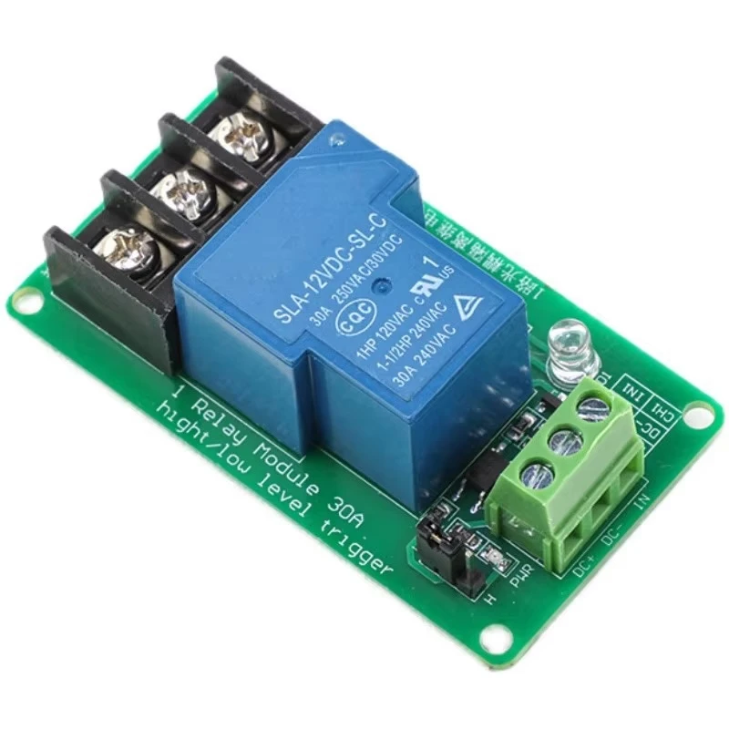 1-Channel 30A Relay Module with Optocoupler Isolation – 5V / 12V / 24V ...