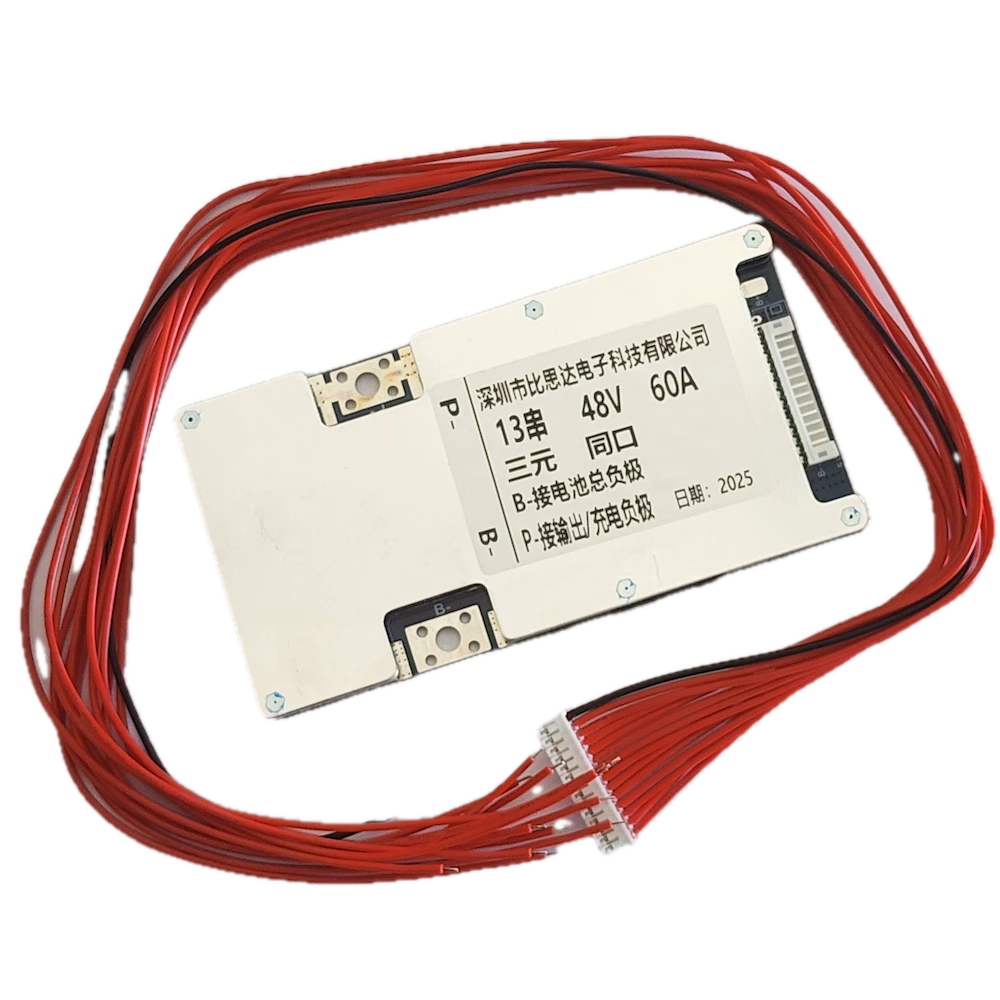 Bisida BMS 13S 60A 48V Li-Ion Battery Protection Board with Balancing ...