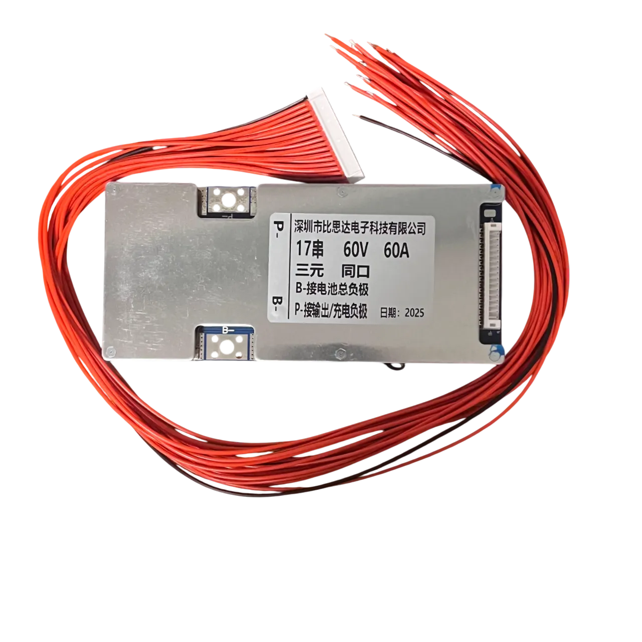 Bisida BMS 17S 60A 60V Li-Ion Battery Protection Board with Balancing ...